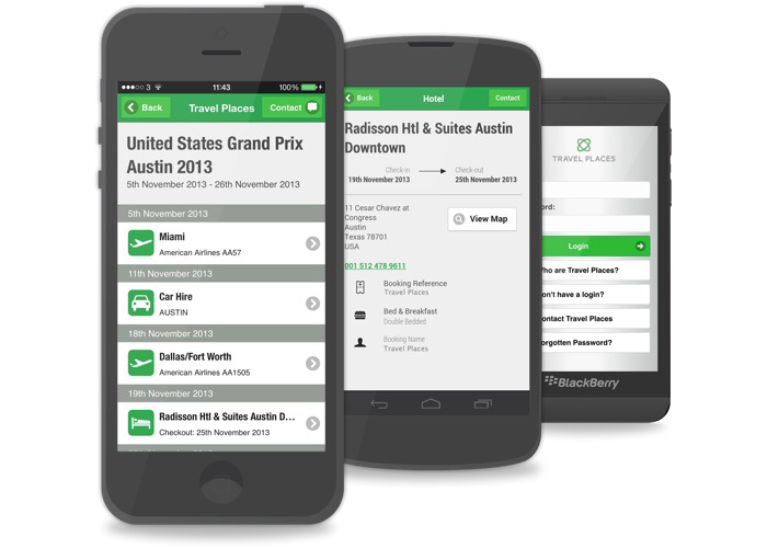 Sports travel app for Travel Places - DabApps